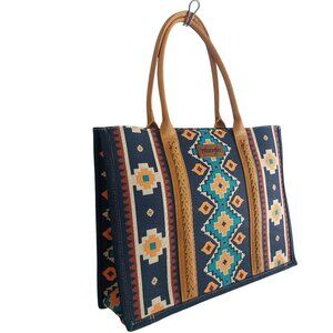 Wrangler | Bags | Wrangler Laptop Tote Bag Large Western Aztec Workwear ...